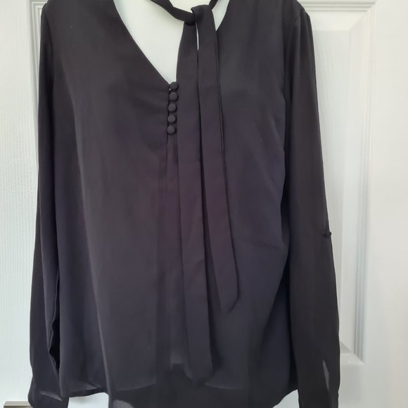 Tops | Black Formal Blouse | Poshmark